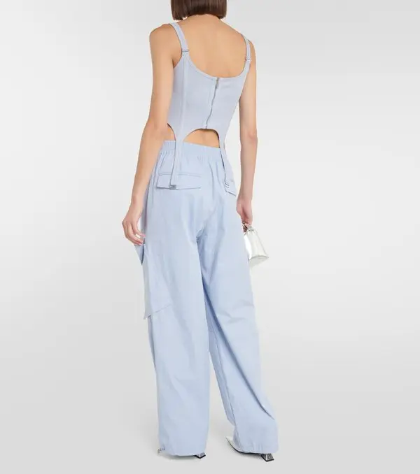 DION LEE Cotton Jersey Bustier