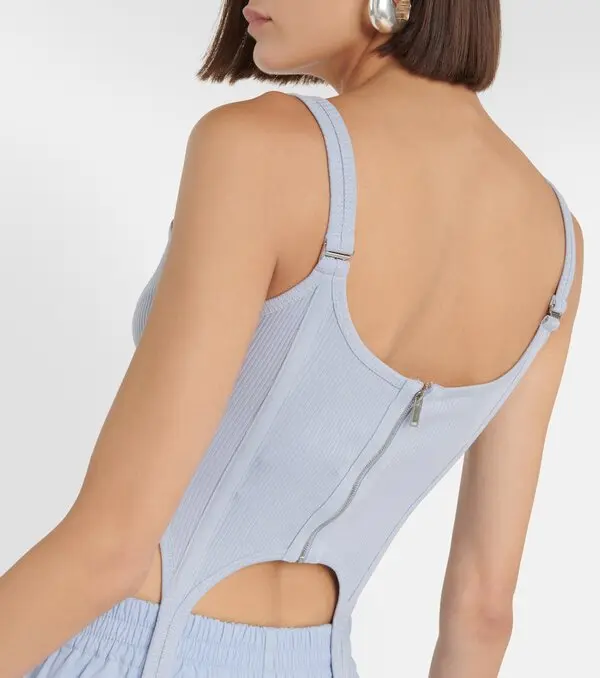 DION LEE Cotton Jersey Bustier