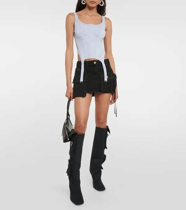 DION LEE Cotton Jersey Bustier