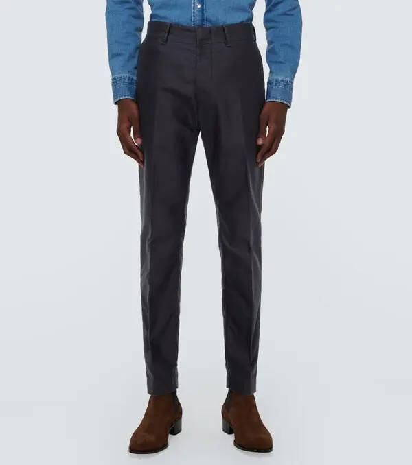 TOM FORD Straight Cotton Trousers