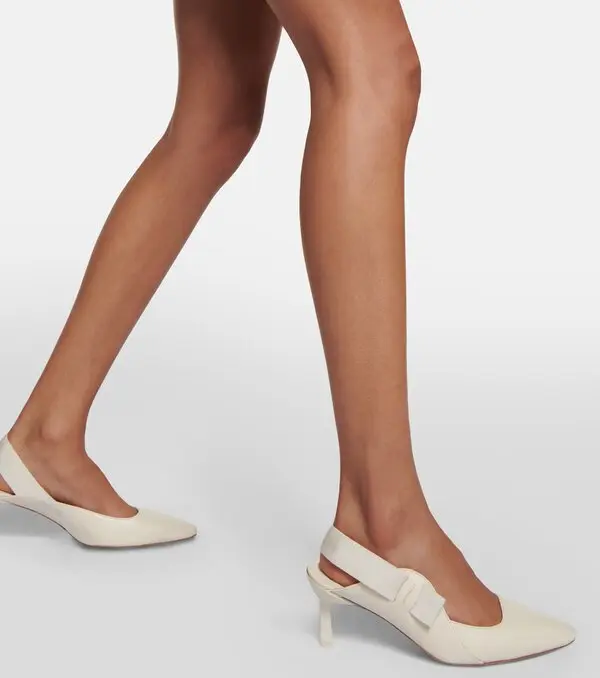 FERRAGAMO Vara Leather Slingback Pumps