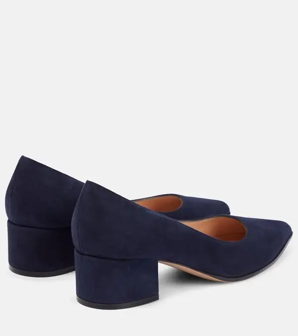 GIANVITO ROSSI Piper Suede Pumps - Blue
