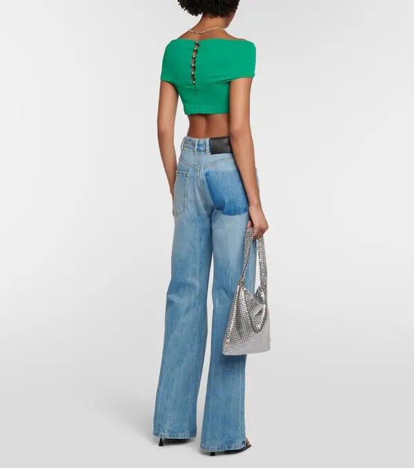 Rabanne Cutout Jersey Top