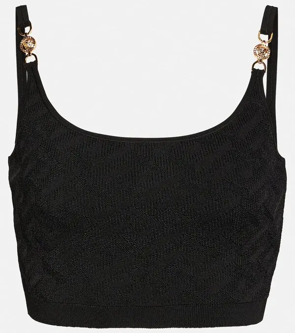 Versace La Greca Medusa '95 Bra Top - Black