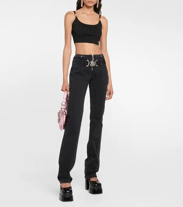 Versace La Greca Medusa '95 Bra Top - Black