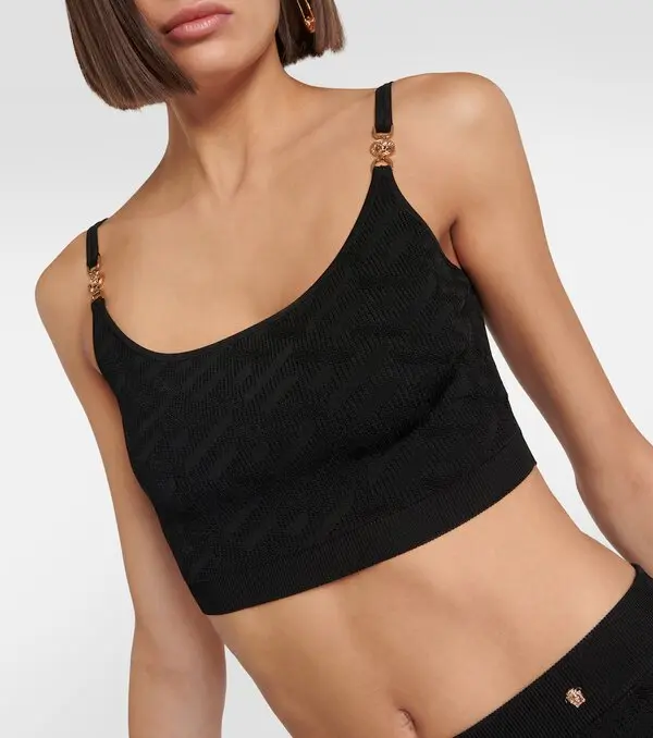 Versace La Greca Medusa '95 Bra Top - Black
