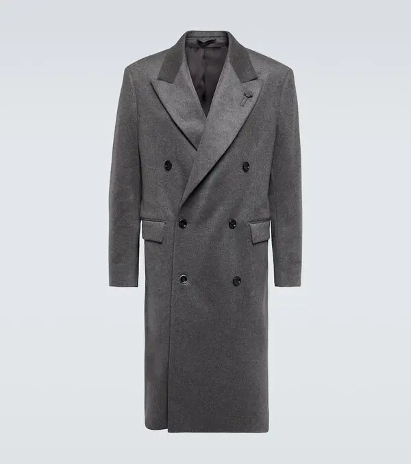 LARDINI Double-breasted Cashmere Coat