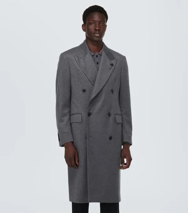 LARDINI Double-breasted Cashmere Coat