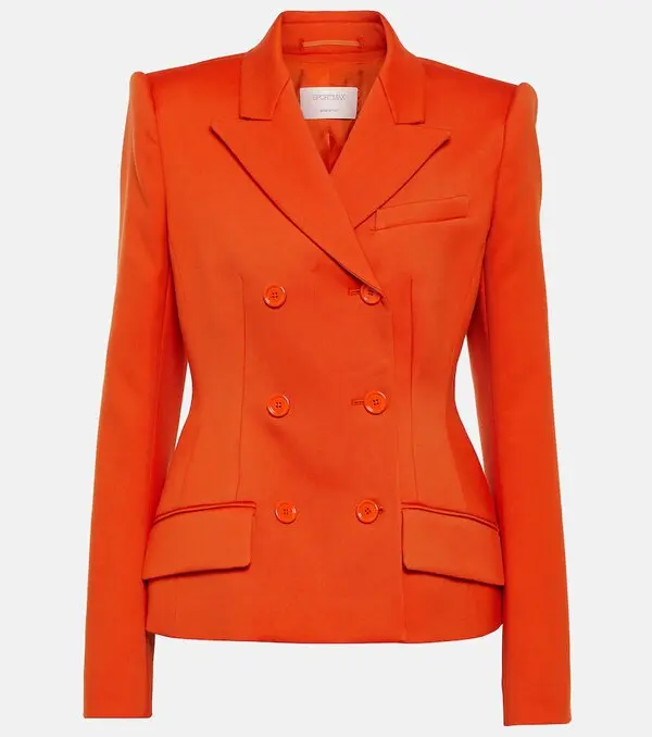 Sportmax Cablo Cotton-blend Blazer - Beige