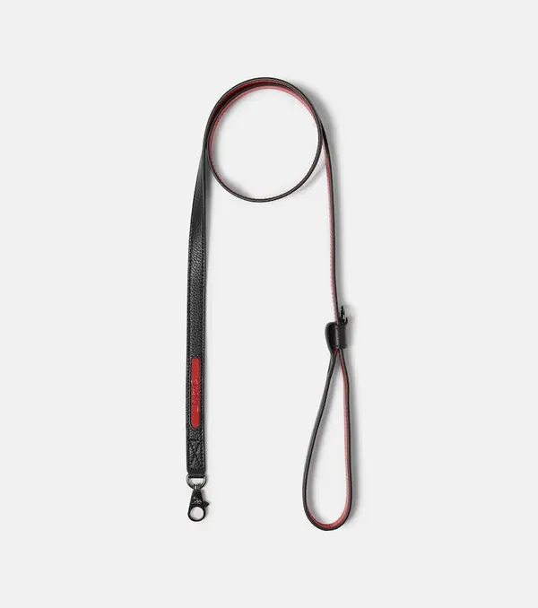 CHRISTIAN LOUBOUTIN Loubileash Leather Dog Leash - Black