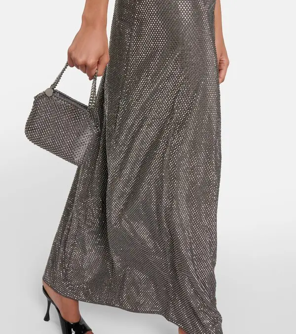 Stella McCartney Asymmetric Embellished Maxi Dress