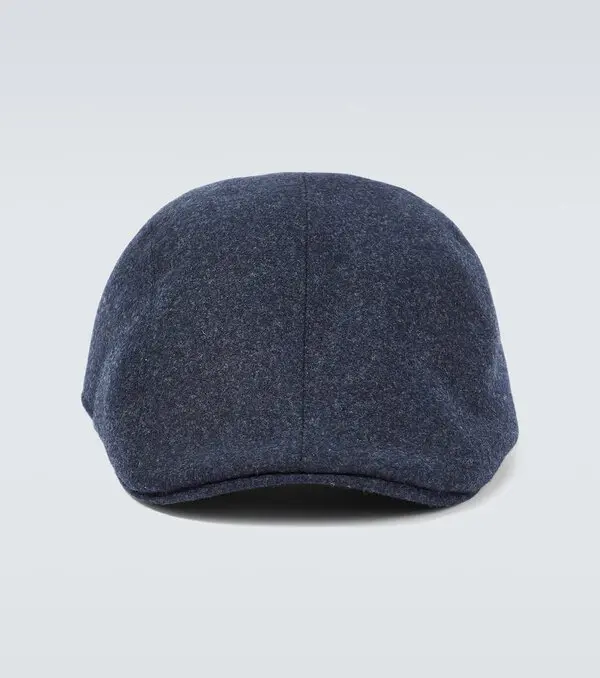 Brunello Cucinelli Logo Wool Cap