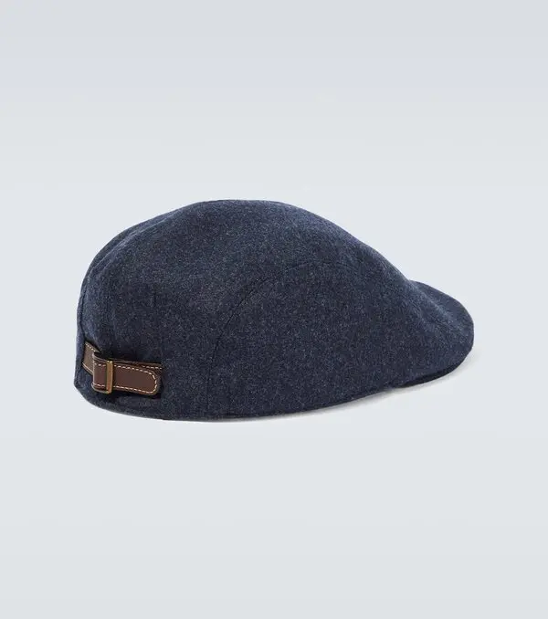Brunello Cucinelli Logo Wool Cap