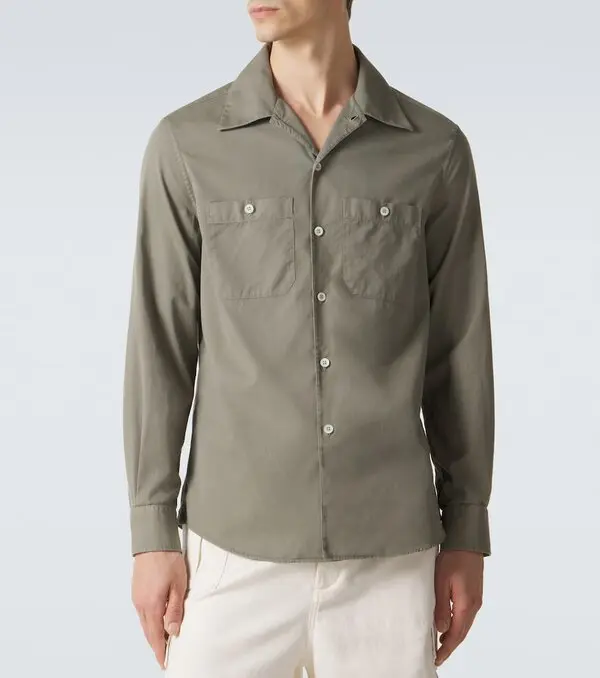 Brunello Cucinelli Cotton Shirt - Green