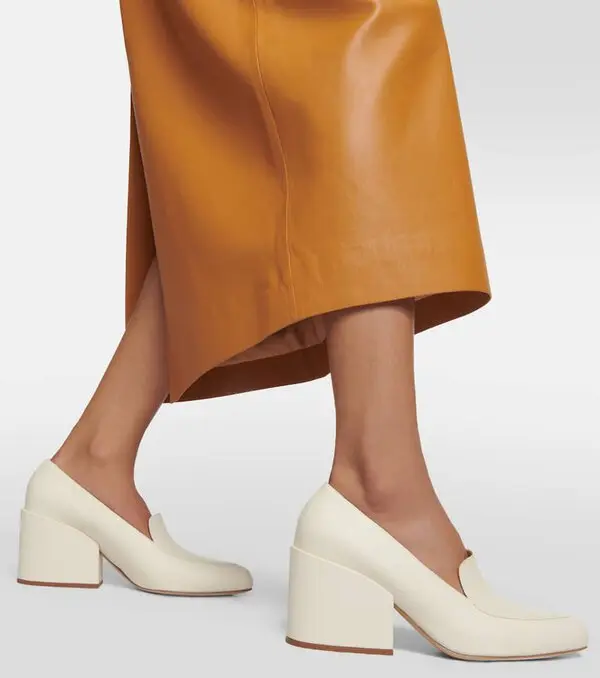 Gabriela Hearst Adrian Leather Loafer Pumps
