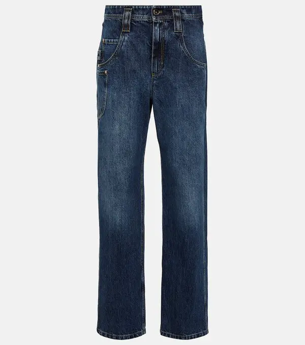 Brunello Cucinelli Mid-rise Wide-leg Jeans
