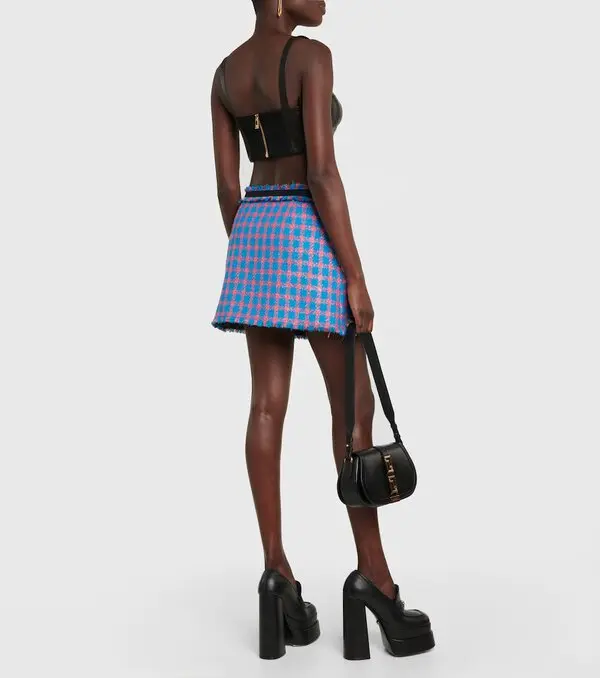 Versace Tweed Mini Skirt