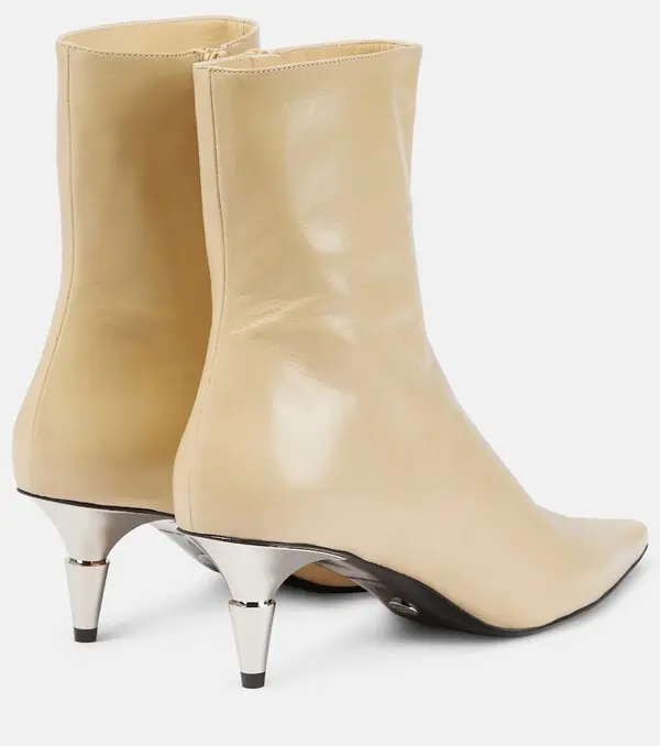 Proenza Schouler Spike Leather Ankle Boots