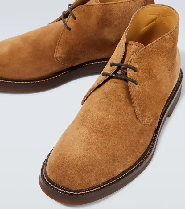 Brunello Cucinelli Suede Ankle Boots
