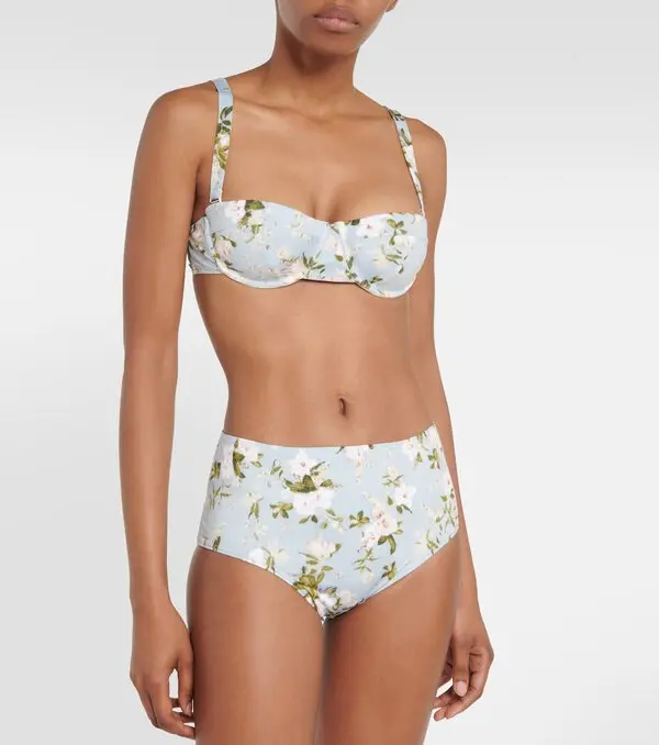Erdem Floral High-rise Bikini Bottom