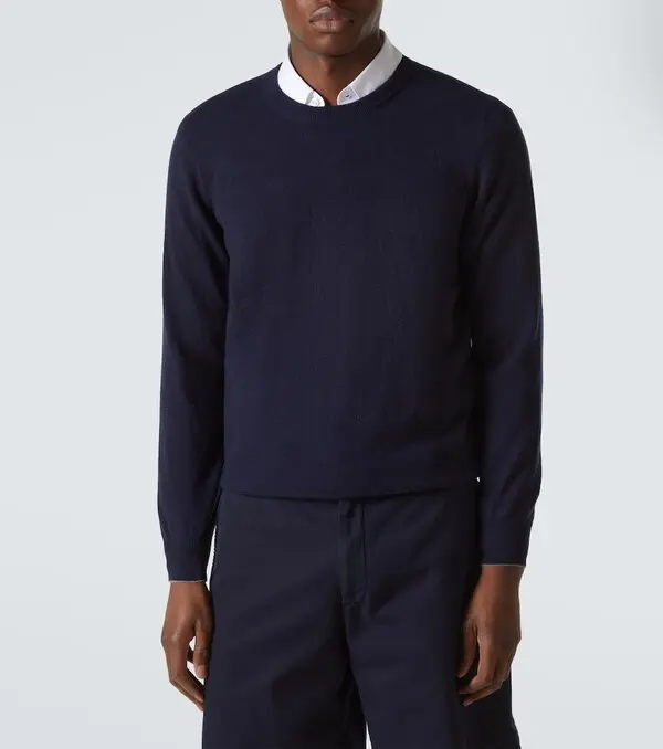 Brunello Cucinelli Cashmere Crewneck Sweater - Blue