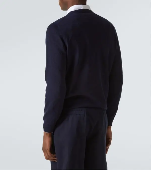 Brunello Cucinelli Cashmere Crewneck Sweater - Blue
