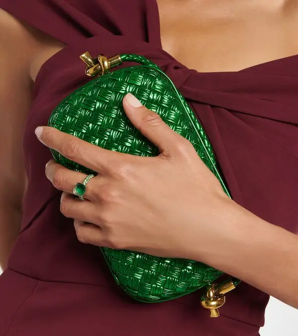 Pomellato Nudo 18kt Gold Ring With Malachite, Prasiolite, And Tsavorite - Green