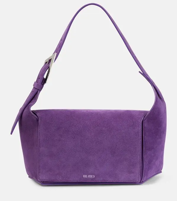 Attico 7/7 Suede Shoulder Bag