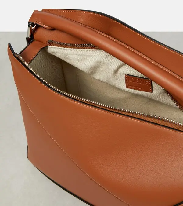 Loewe Puzzle Edge Leather Top-handle Bag - Brown