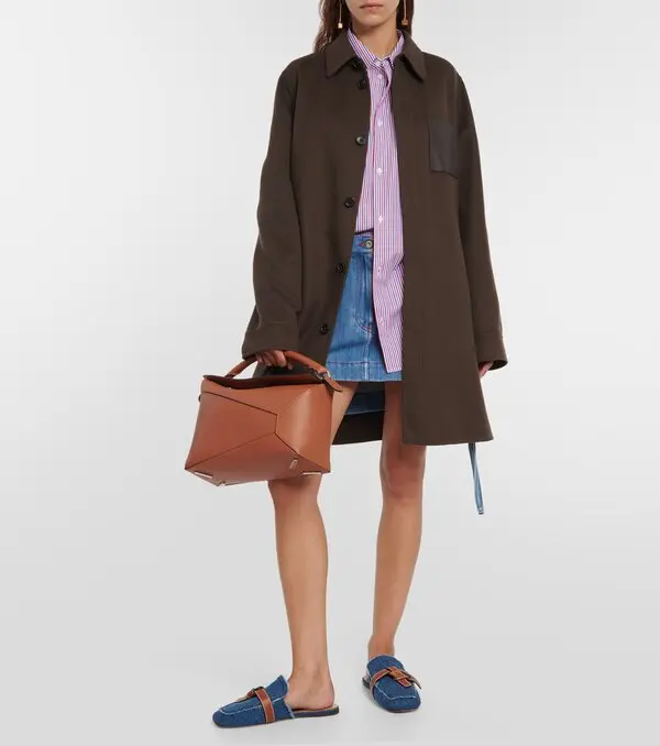Loewe Puzzle Edge Leather Top-handle Bag - Brown