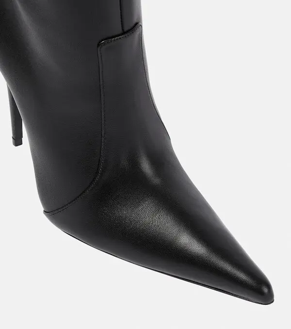 Magda Butrym Leather Pointed Toe Zip Up Stiletto Boots