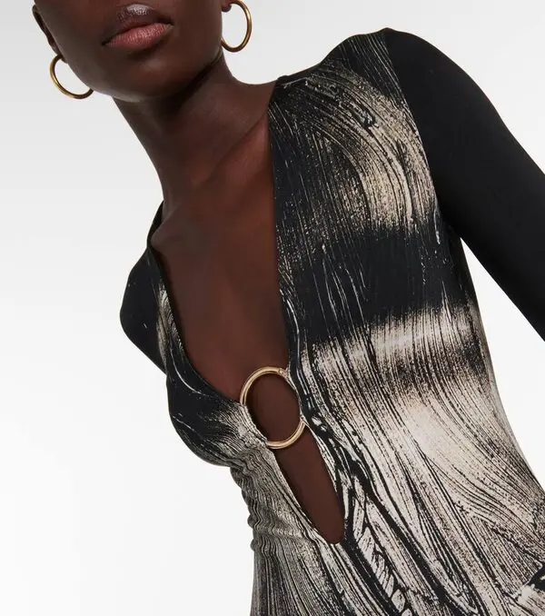 Louisa Ballou Helios Painted Mini Dress - Black - 50% Off | Editorialist