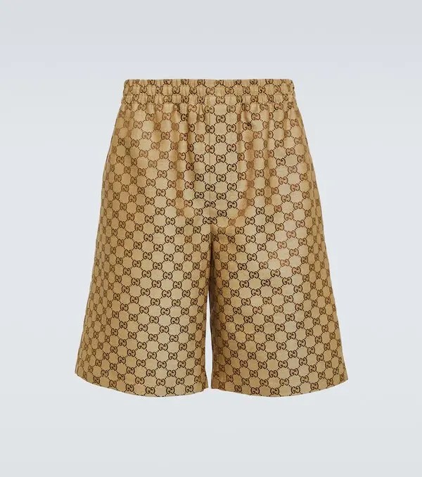 Gucci Gg Canvas Shorts - Beige