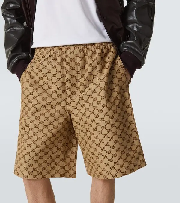 Gucci Gg Canvas Shorts - Beige