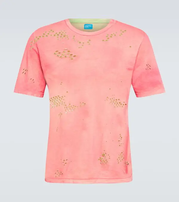 NOTSONORMAL Distressed Cotton Jersey T-shirt