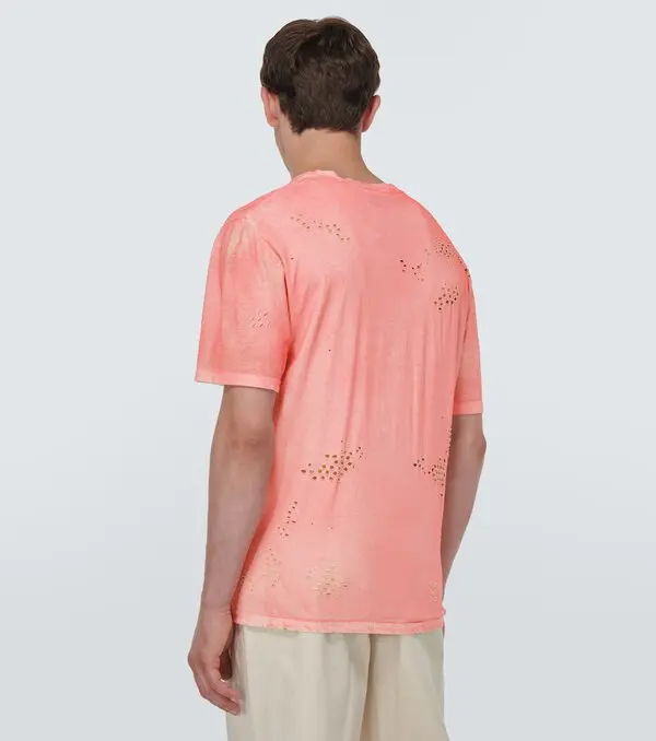 NOTSONORMAL Distressed Cotton Jersey T-shirt