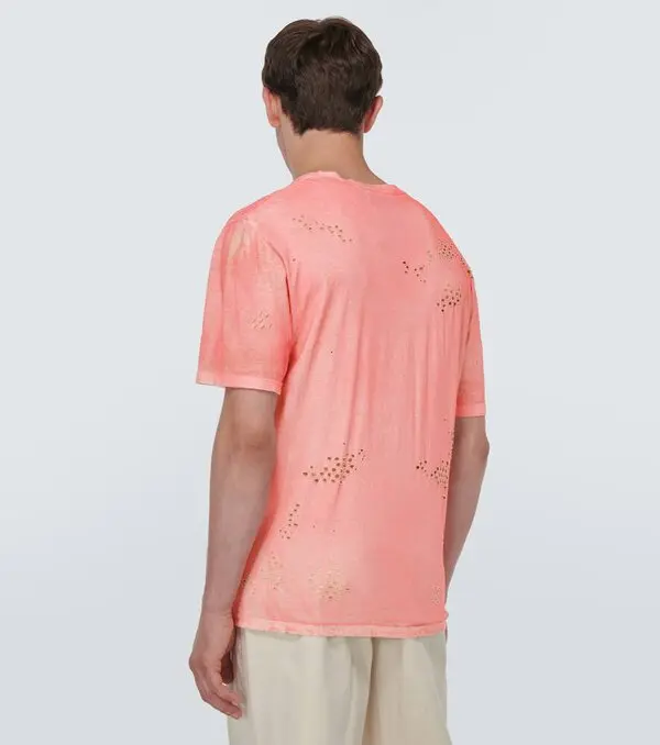 NOTSONORMAL Distressed Cotton Jersey T-shirt