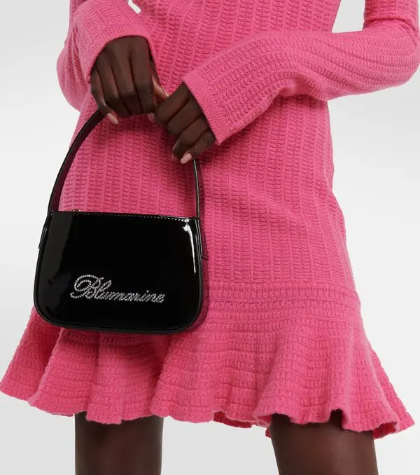 Blumarine Off-shoulder Ruffled Mini Dress