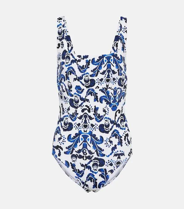 EMILIA WICKSTEAD Ana Printed Swimsuit - White