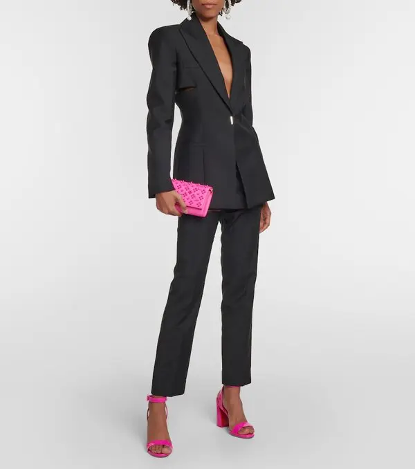 CHRISTIAN LOUBOUTIN Paloma Embellished Leather Wallet