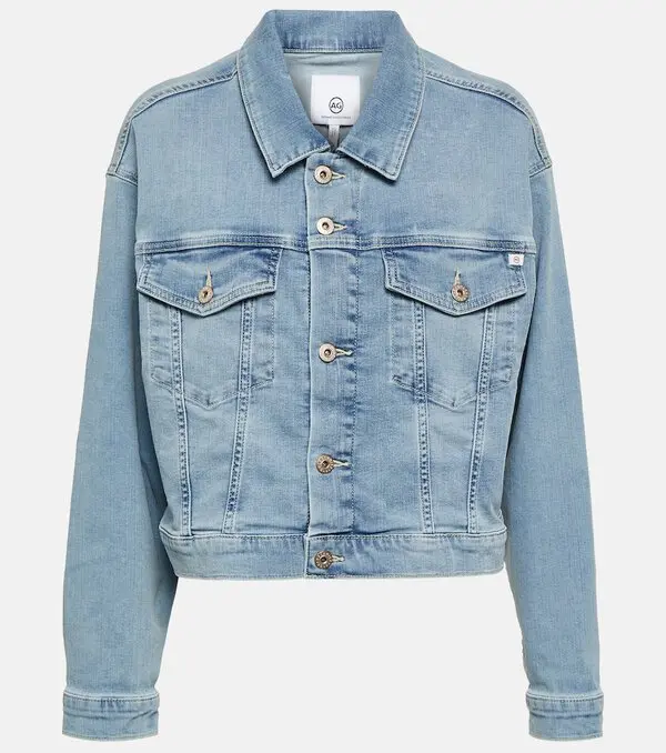 Ag Maya Cropped Denim Jacket