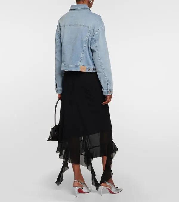 Ag Maya Cropped Denim Jacket