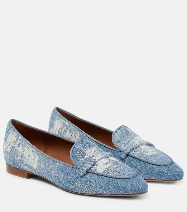 MALONE SOULIERS Bruni Denim Loafers