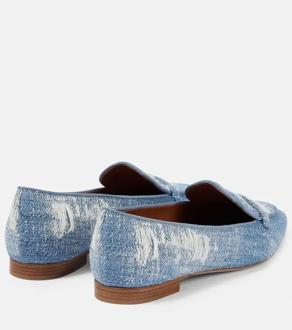 MALONE SOULIERS Bruni Denim Loafers