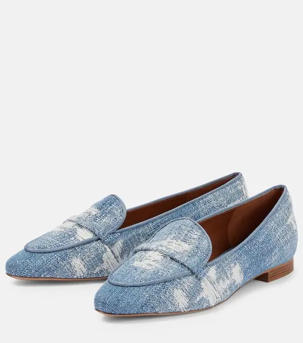 MALONE SOULIERS Bruni Denim Loafers