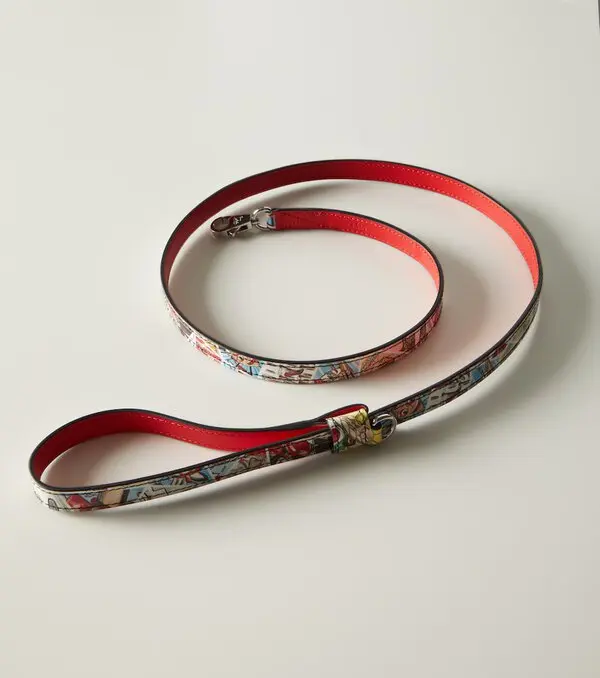 CHRISTIAN LOUBOUTIN Loubileash Printed Leather Dog Leash