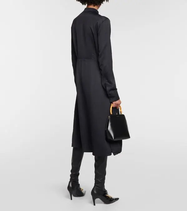 JIL SANDER A-line Midi Dress - Blue