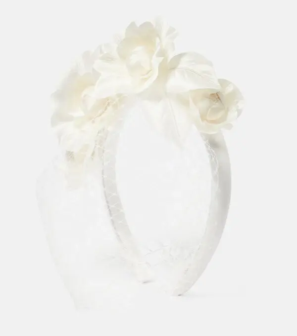 JENNIFER BEHR Bridal Camelia Headband - White
