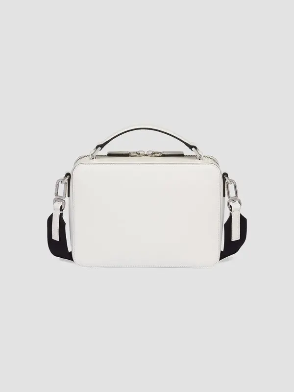 Prada Brique Saffiano Leather Bag - White