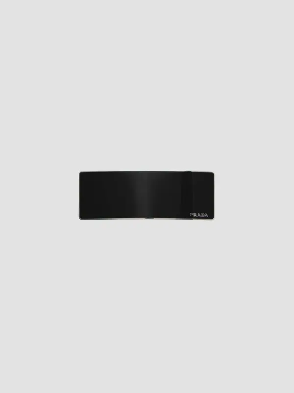 Prada Metal Hair Clip - Black